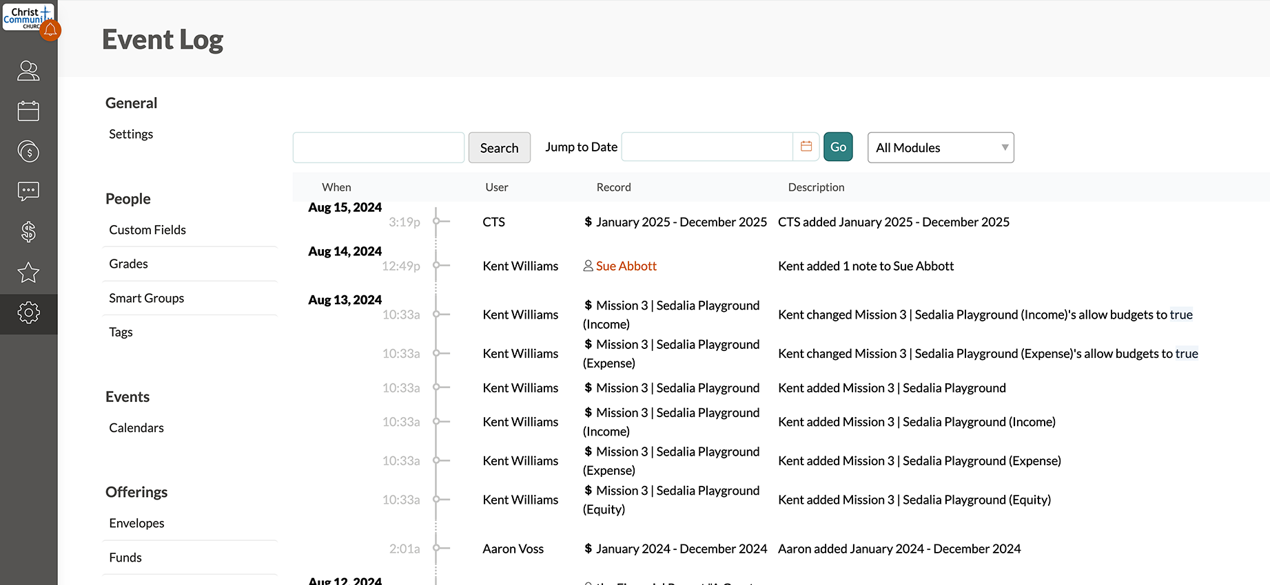 Church Accounting Software | Church360° Ledger by CTS