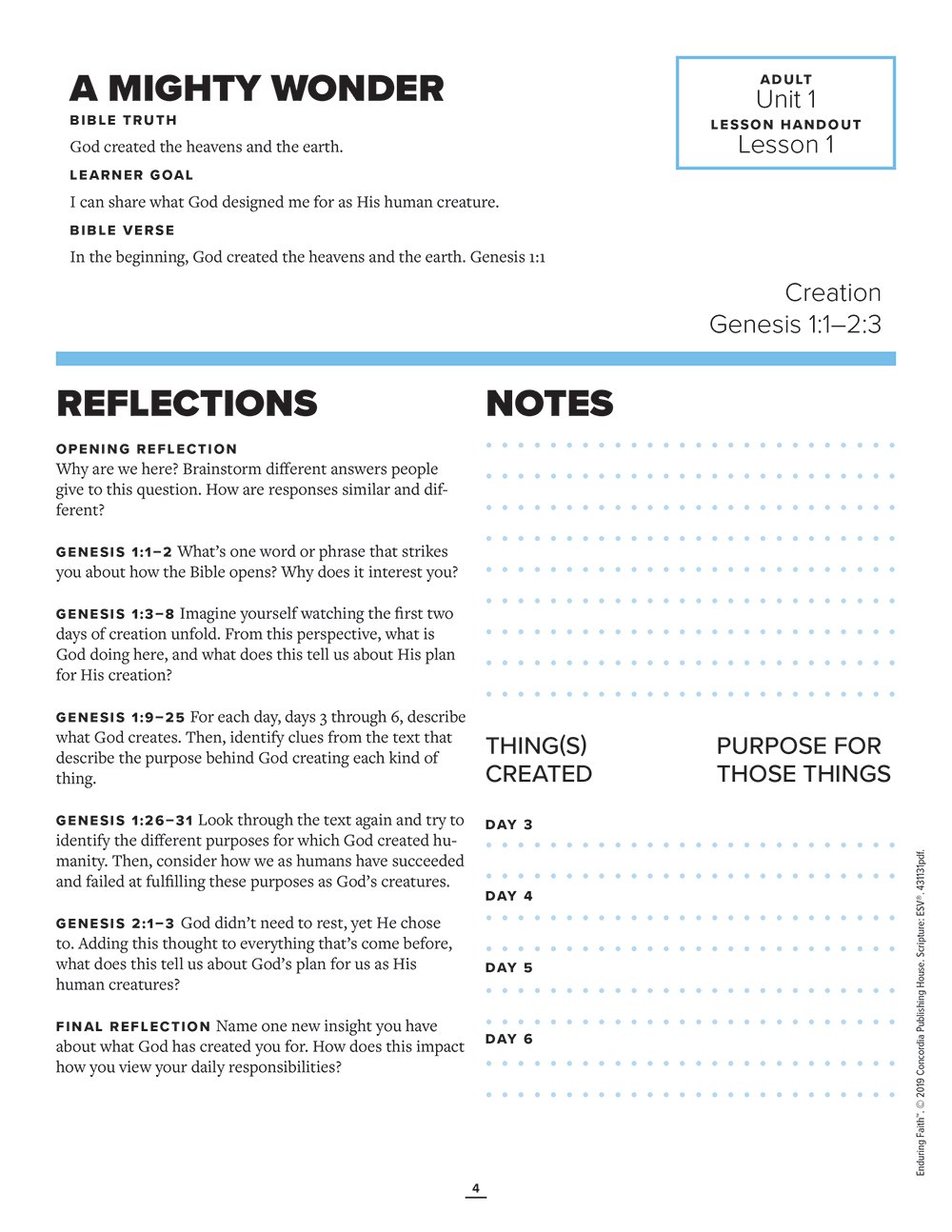 Leader & Student Guides | Enduring Faith Bible Curriculum