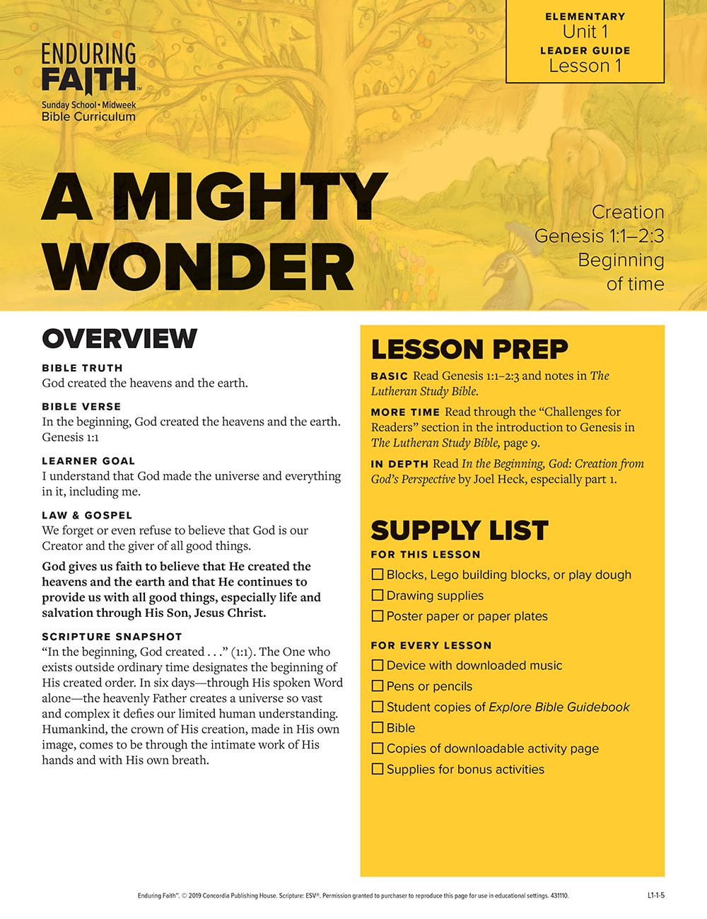 Leader & Student Guides | Enduring Faith Bible Curriculum